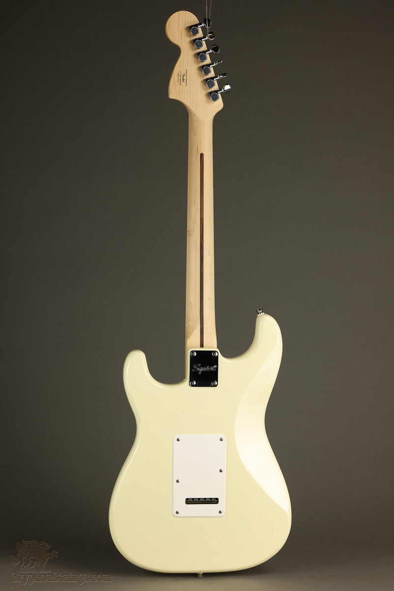 Squier Affinity Series™ Stratocaster®, Maple Fingerboard, White Pickgu – Gryphon Strings
